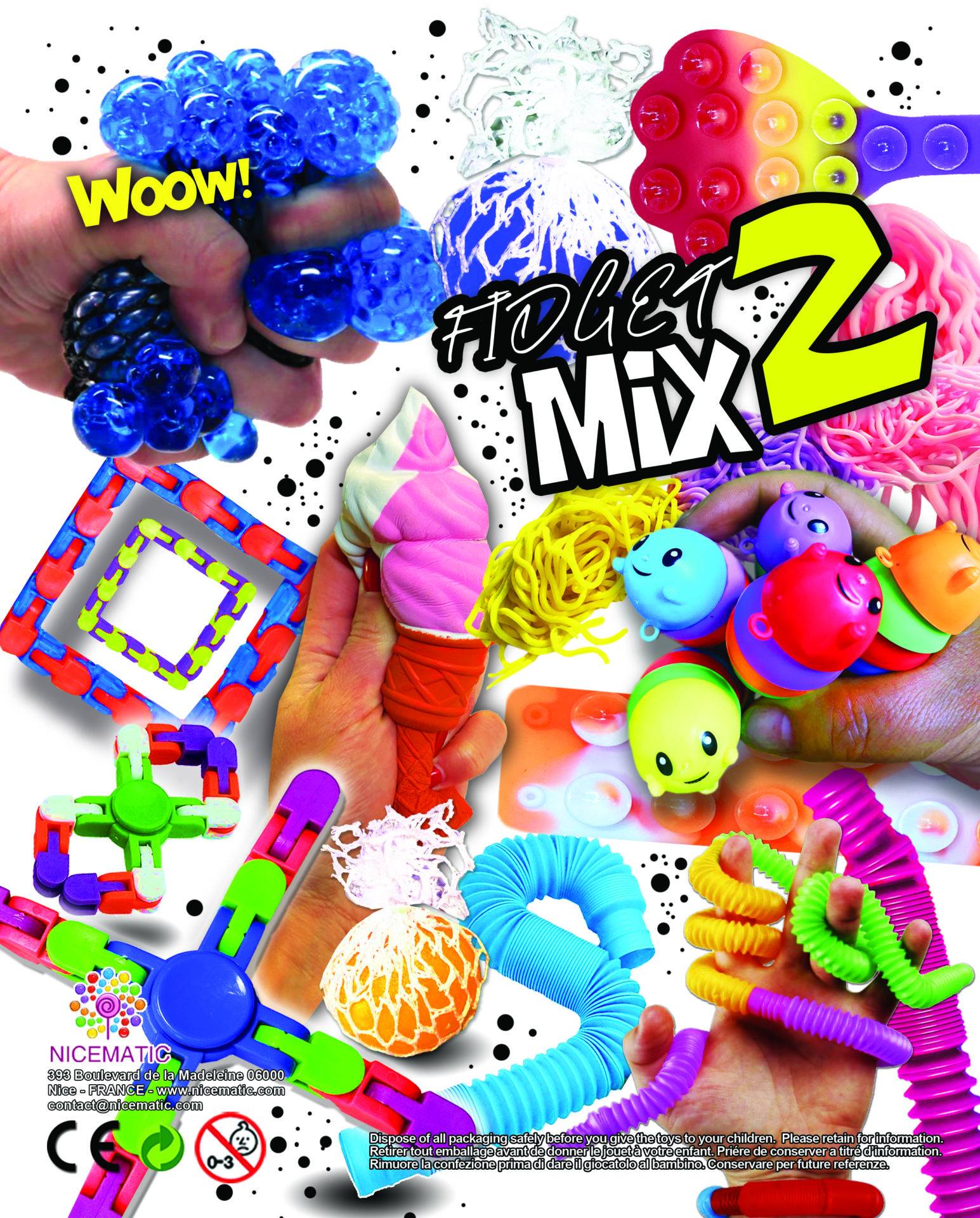 FIDGET MIX 65 mm - NICEMATIC